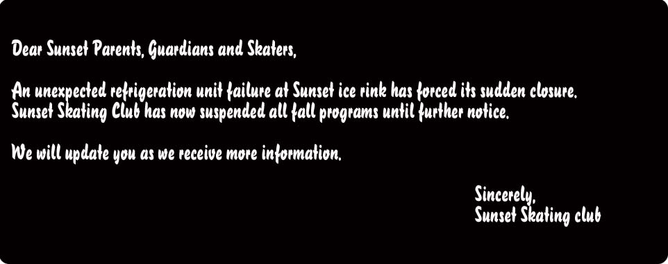 Sunset Skating Club, Vancouver BC