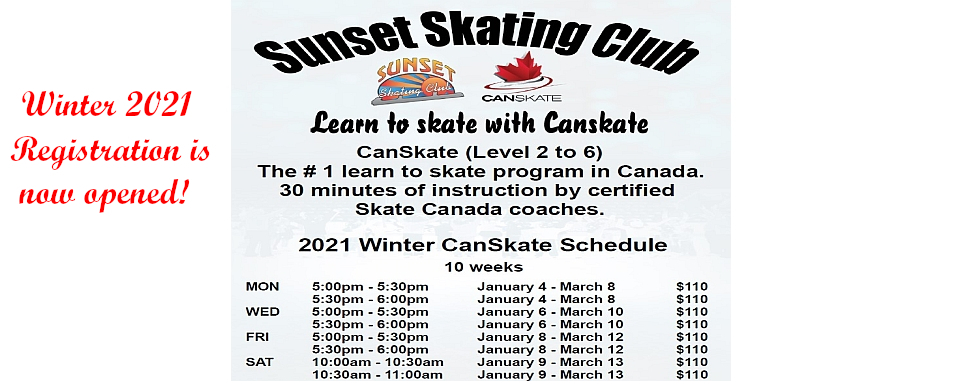 Sunset Skating Club, Vancouver BC